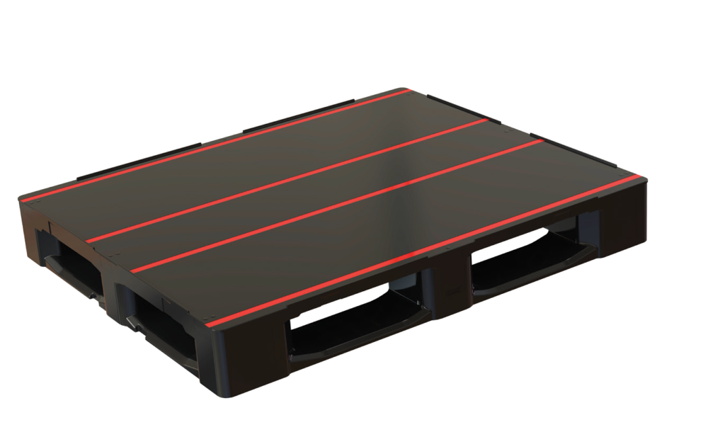 48 x 40 Heavy Duty 5 Runner Logistics Pallet | Plastic Pallet Pros