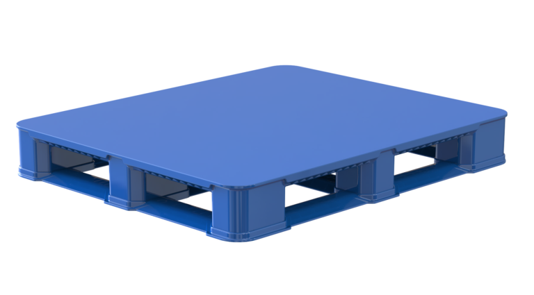48x40 Stackable and Rackable Pallet | Plastic Pallet Pros